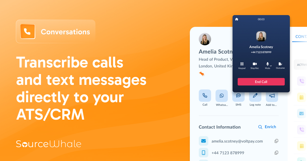 SourceWhale Conversations: Less Admin, More Placements for Recruiters